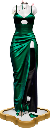 Second Life Marketplace - .:(CW):. Nami Star dress. - Emerald (wear me ...