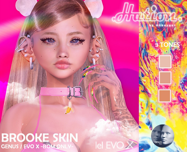 Second Life Marketplace - .HATION. EVO X Brooke Skin Tone 2