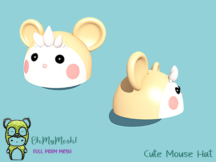 Second Life Marketplace - OhMyMesh! Cute Mouse Hat - Full Perm Mesh