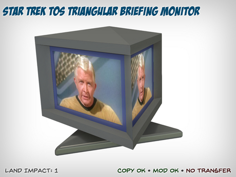 Second Life Marketplace - Star Trek TOS Briefing Monitor
