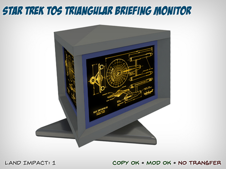 Second Life Marketplace - Star Trek TOS Briefing Monitor