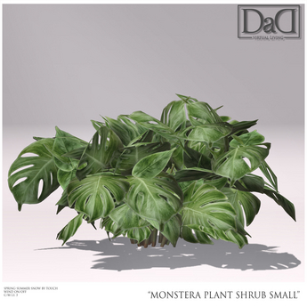 Second Life Marketplace - DaD - Monstera Plant shrubs Set