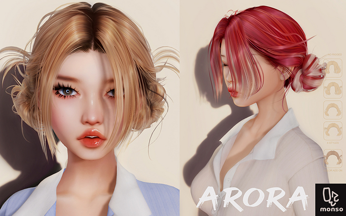 Second Life Marketplace - [monso] Arora Hair (demo)