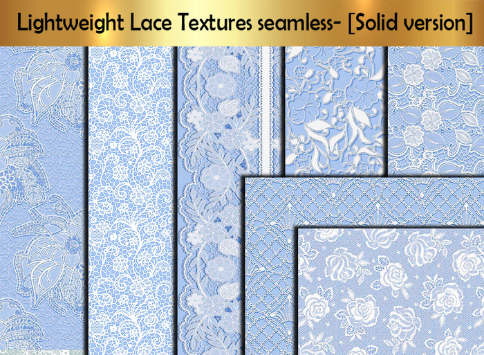 Second Life Marketplace - Lightweight Lace Textures - [Solid version] H