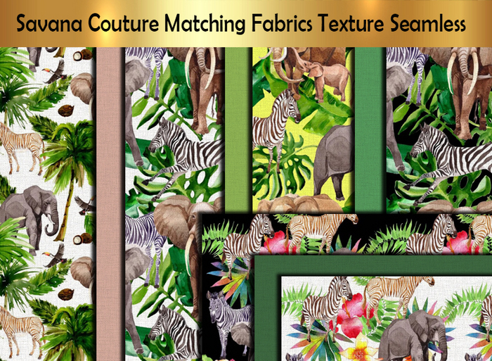 Second Life Marketplace - Savana Couture Matching Fabrics Texture Seamless