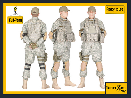 Second Life Marketplace - ::DisturbeD:: Percy Equipped Soldier Standing ...