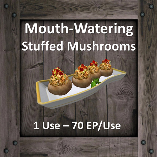 Second Life Marketplace - DFS PD Mouth-Watering Stuffed Mushrooms (DFS ...