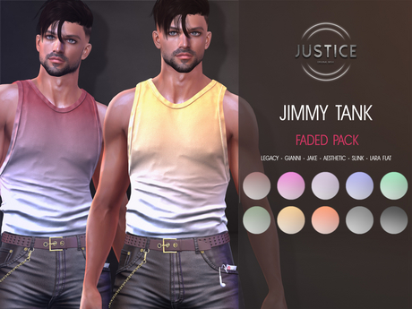 Second Life Marketplace - [JUSTICE] JIMMY TANK - FADED PACK