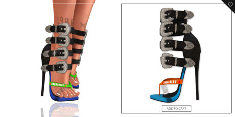 Second Life Marketplace - Havoc . Squared2 Heels . Orange