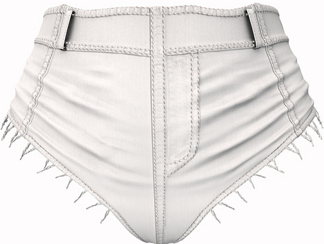 Second Life Marketplace - *CK* Wild west princess shorts WHITE