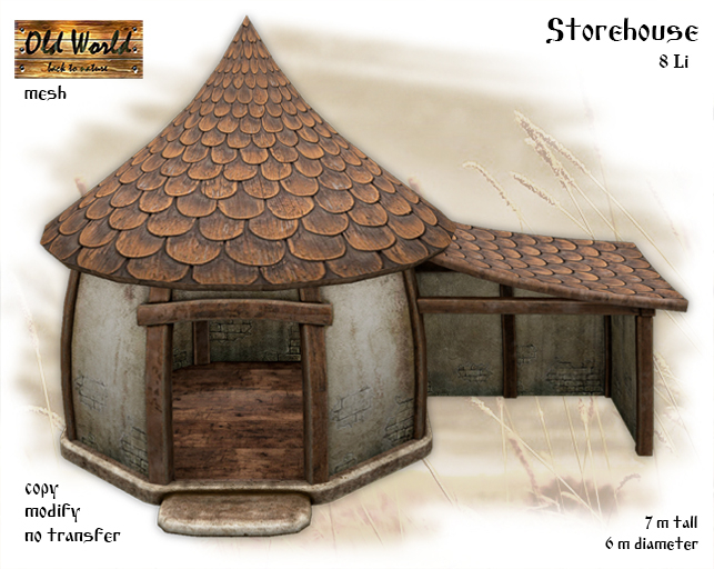 Second Life Marketplace - Medieval storehouse v2 - Old World - Rustic ...