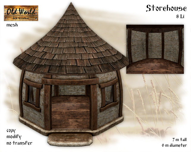 Second Life Marketplace - Medieval storehouse v3 - Old World - Rustic ...