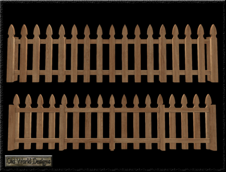 Second Life Marketplace - Old World Designs 16 Piece Gothic Picket ...