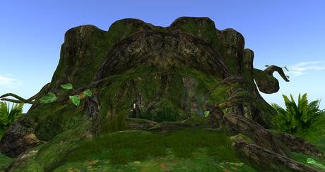Second Life Marketplace - tree stump cave ( for grotto waterfall forest ...