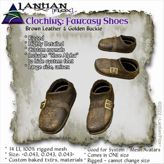 Second Life Marketplace - ~L/Fx~Fantasy Shoes (rigged mesh) MCtbox