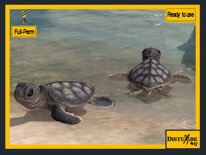 Second Life Marketplace - ::DisturbeD:: Sea Turtle - FULL PERM MESH