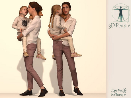 Second Life Marketplace - 3D People - Family - Mother and Daughter 3 (2 LI)