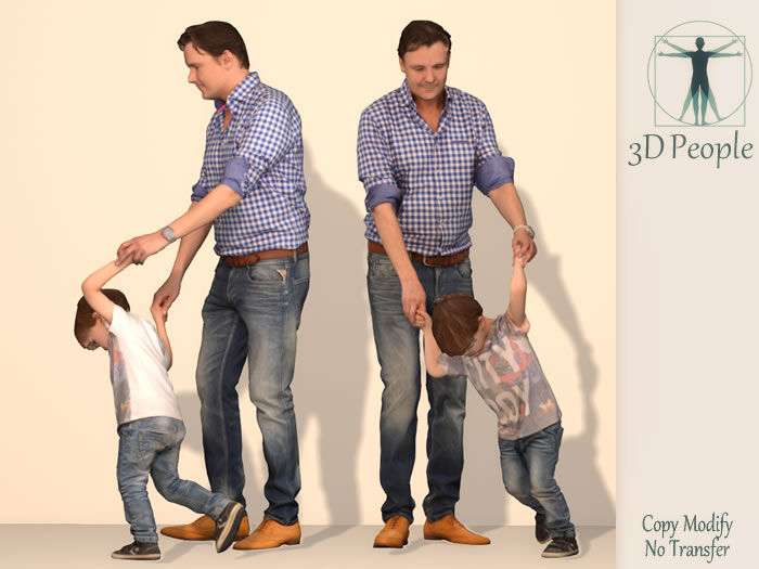 Second Life Marketplace - 3D People - Family - Father and Son (2 LI)