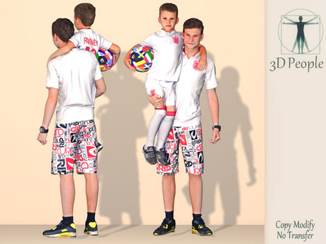Second Life Marketplace - 3D People - Family - Brothers (3 LI)