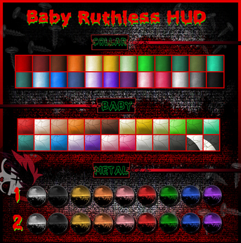 Second Life Marketplace - e*K Baby Ruthless Set - [Earrings & Choker]