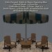 Second Life Marketplace - Yolie Parasol, Table & Chairs Tapestry Blue
