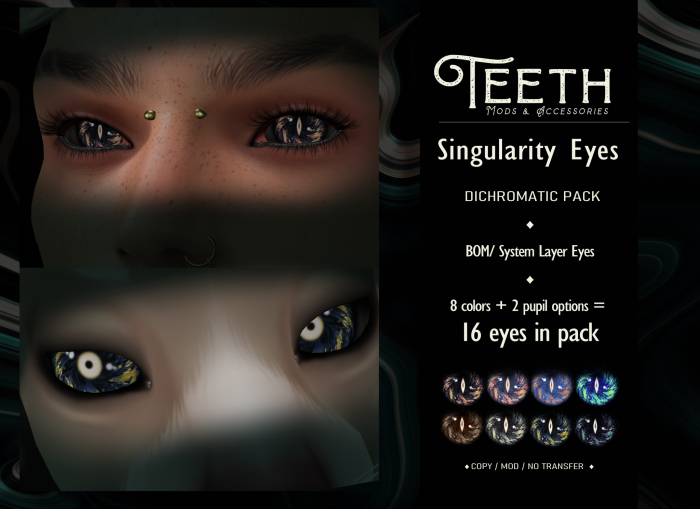Second Life Marketplace - [T] // Singularity BOM Eyes : Dichromatic Pack