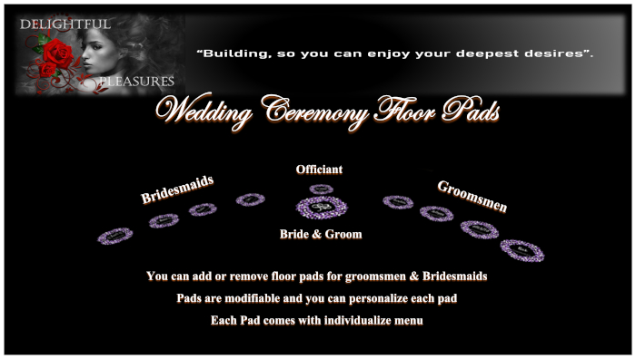 Second Life Marketplace - [SYY] Wedding Ceremony Floor pads.