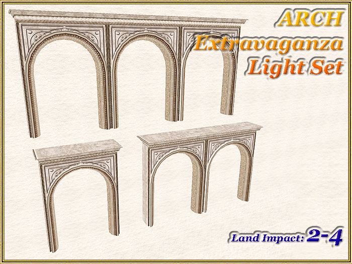 Second Life Marketplace - ARCH - Extravaganza Light Set (2-4 LI) (Full ...