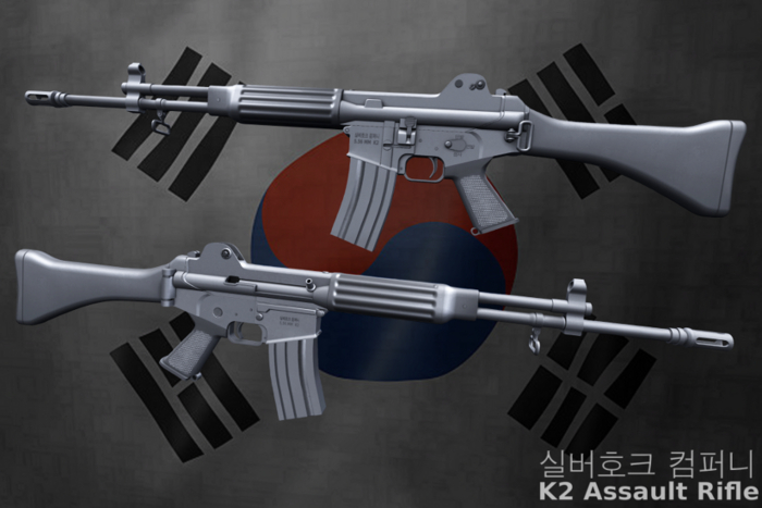 Second Life Marketplace - SH RP Prop Gun - K2 Assault Rifle (Female ...