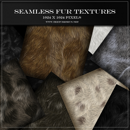 Second Life Marketplace - TRU Textures Ltd - 10 Seamless Fur Textures ...