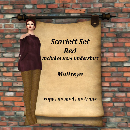 Second Life Marketplace - Scarlett Set Red - Maitreya
