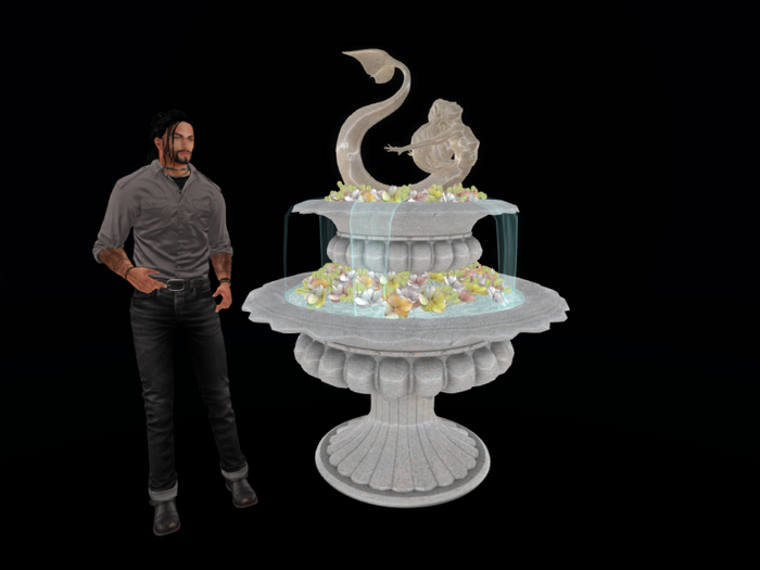 Second Life Marketplace - MC Mermaid Splash Water Fountain RESIZE MENU