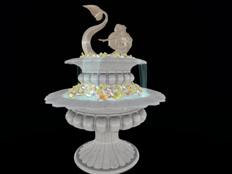 Second Life Marketplace - MC Mermaid Splash Water Fountain RESIZE MENU