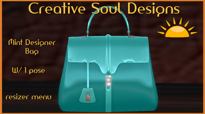 Second Life Marketplace - Creative Soul Designs Designer Mint Bag