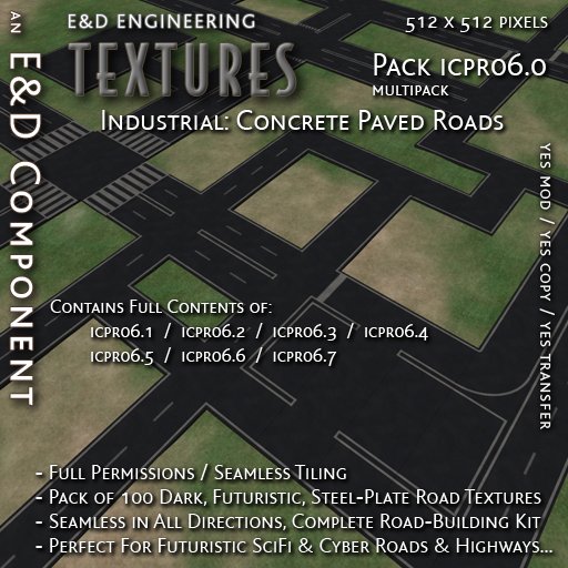 Second Life Marketplace - [ICPR06.0] 100 Dark Steel-Plate Futuristic ...