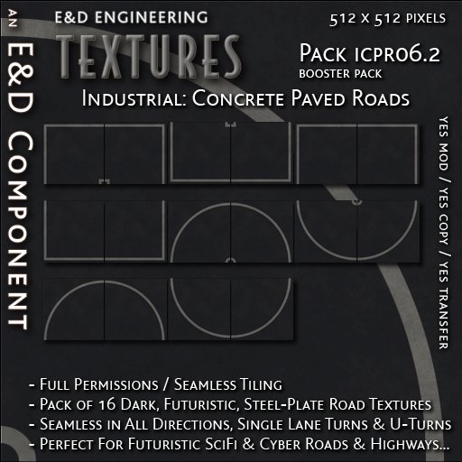 Second Life Marketplace - [ICPR06.2] 16 Single Lane Turns and U-Turn ...