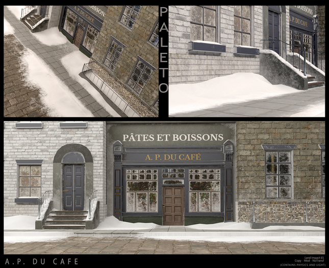 Second Life Marketplace - .PALETO.Backdrop: A.P. DU CAFE