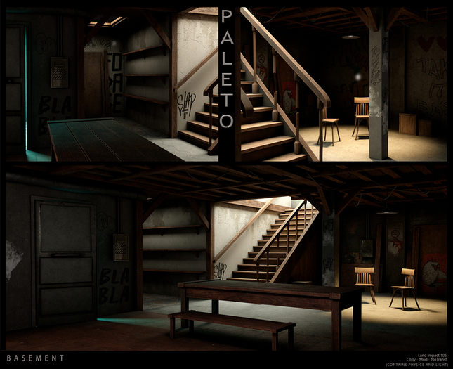 Second Life Marketplace - PALETO.Backdrop:. Basement