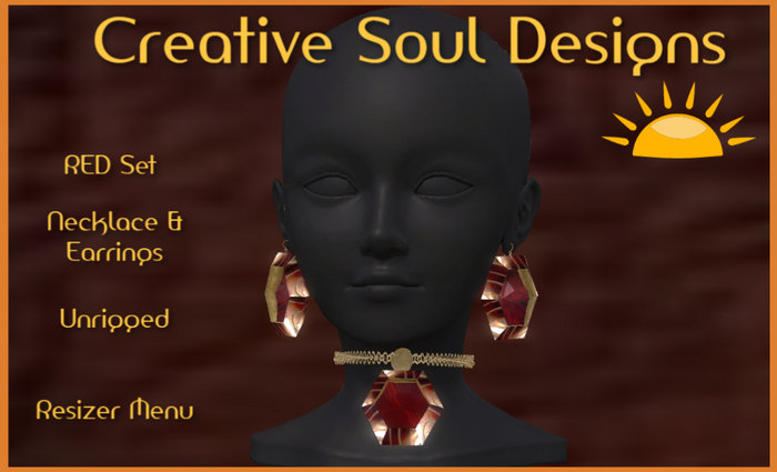 Second Life Marketplace - Creative Soul Designs RED set