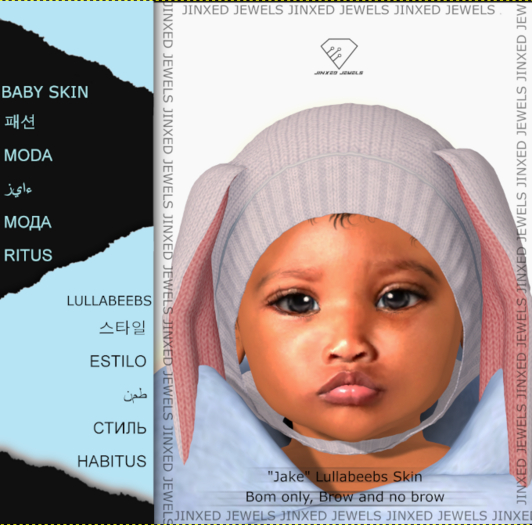 Second Life Marketplace - ^JJ^-"Jake" Lullabeebs Skin DEMO