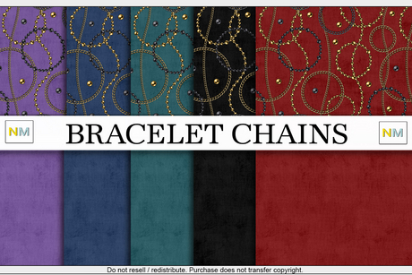 Second Life Marketplace - Bracelet Chains Matching Fabrics 10 Seamless ...