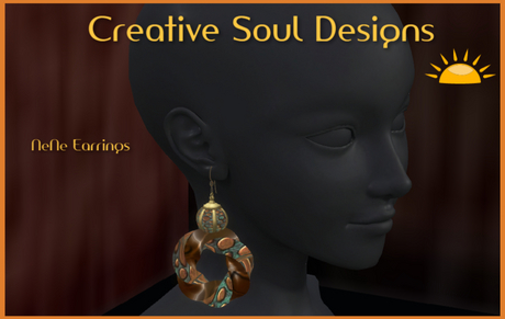 Second Life Marketplace - Creative Soul Designs - NeNe Earrings