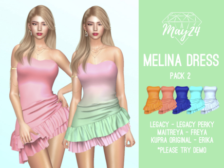 Second Life Marketplace - May24 - Melina Dress Pack 2 - Maitreya ...