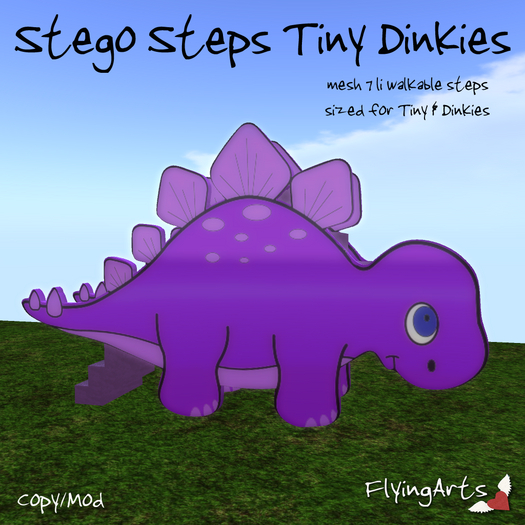 Second Life Marketplace - !FA! Stego Steps Tiny Dinkies