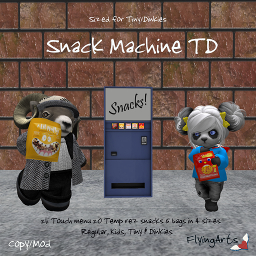 Second Life Marketplace - !FA! Snacks Machine Tiny Dinkies