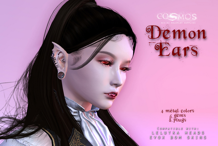 Second Life Marketplace - Cosmos: Demon Ear - Lel EvoX Bom
