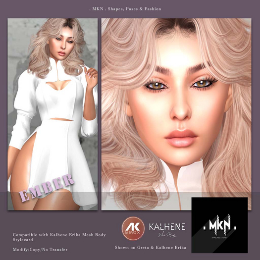 Second Life Marketplace - . MKN . Ember Shape [AK ADVX Greta]