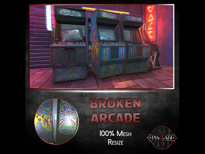Second Life Marketplace - [Pagan] Broken arcade