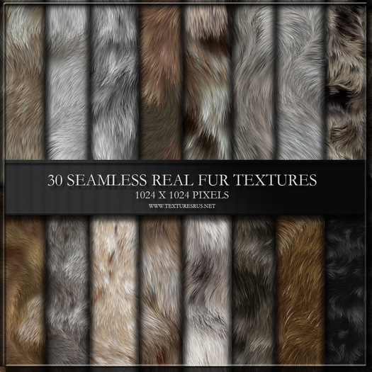 Second Life Marketplace - TRU Textures Ltd- 30 Seamless Real Animal Fur ...