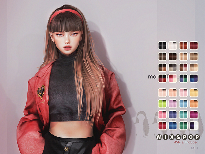 Second Life Marketplace - [monso] Belinda Hair /Mix & Pop